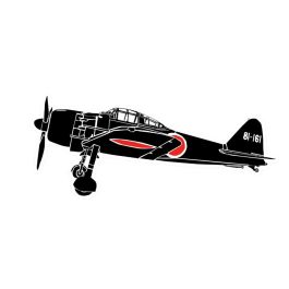 A6M ZERO SIDE VIEW STICKER