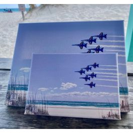 CANVAS--BLUE ANGELS ON THE BEACH