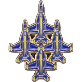 BLUE ANGELS DIAMOND FORMATION PIN