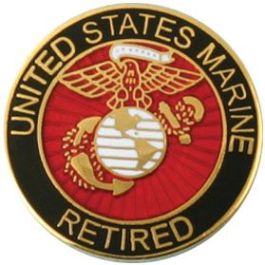 MARINE RETIRED PIN
