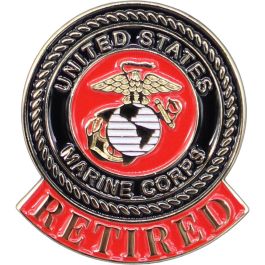 US MARINE RETIRED PIN