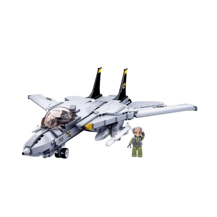 F-14 FIGHTER JET BRICK SET