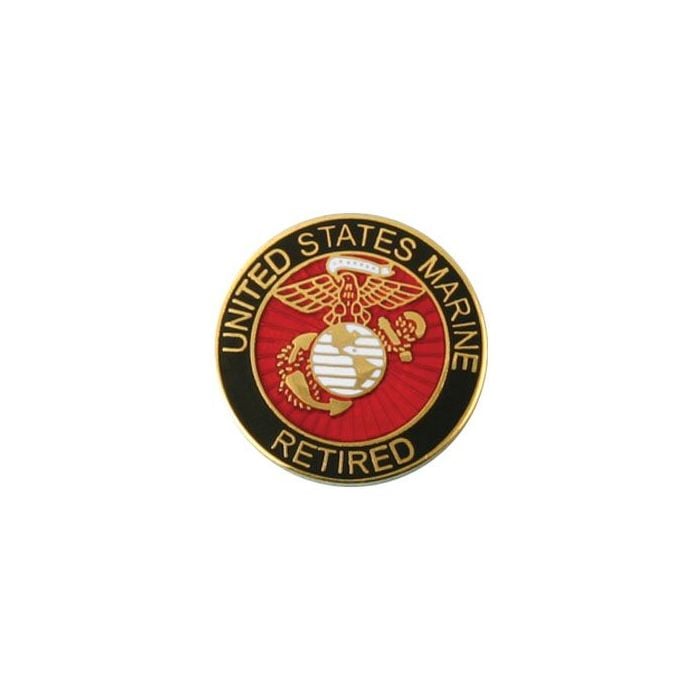 MARINE RETIRED PIN